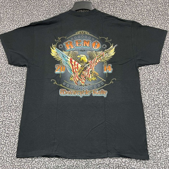 Gildan | Shirts | Vintage Reno Motorcycle Rally Shirt Men Xl Gildan ...